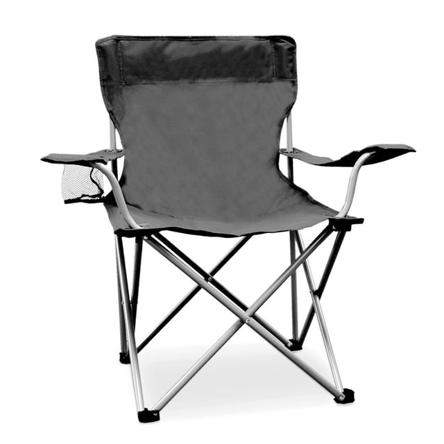The Weather Station Folding Steel Tailgate Chair Gray - Walmart.com