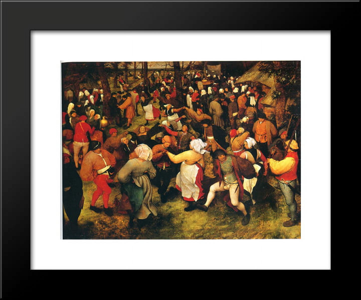 The Wedding Dance in the open air 20x24 Framed Art Print by Pieter ...