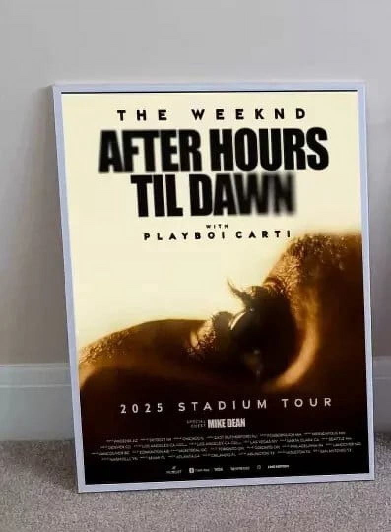 The Weekknd Stadium Tour 2025 Poster & Canvas Print, Modern Room ...