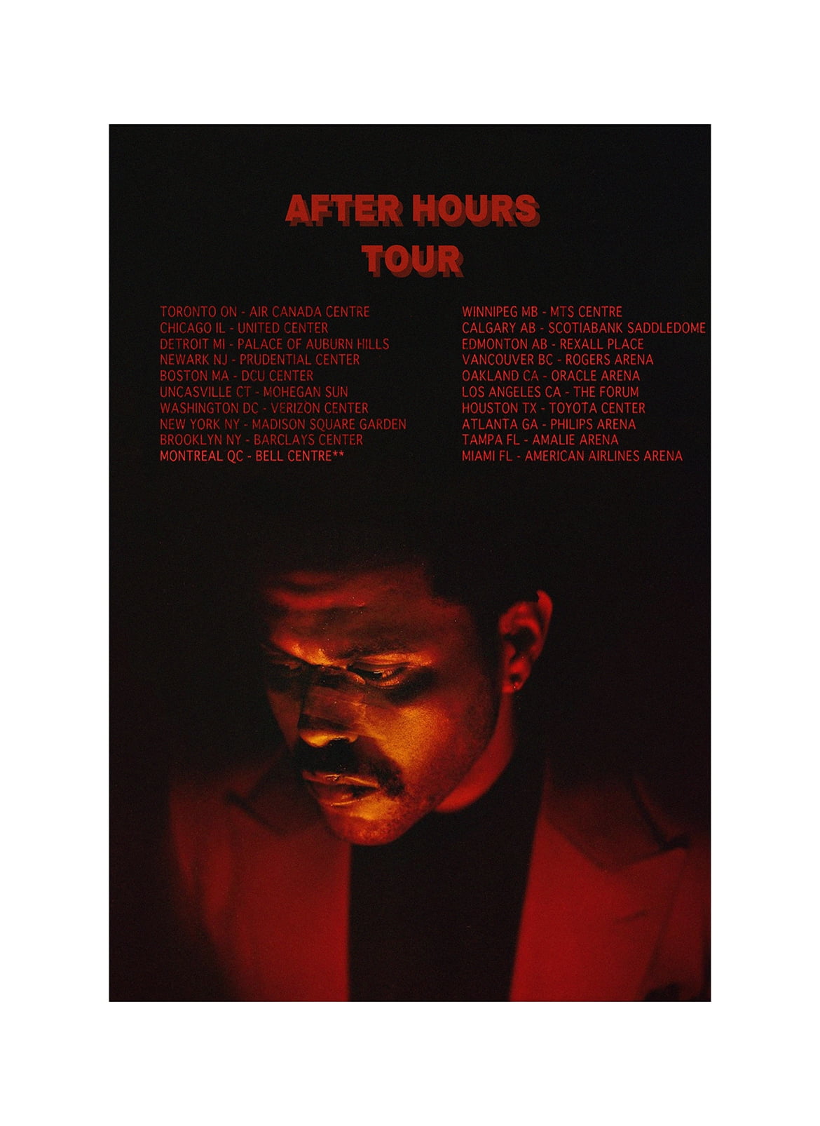 The&Weeknd Poster After Hours Album Cover Posters Prints Bedroom Decor ...