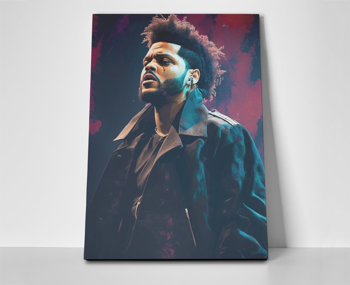 The Weeknd Poster or Wrapped Canvas - Walmart.com