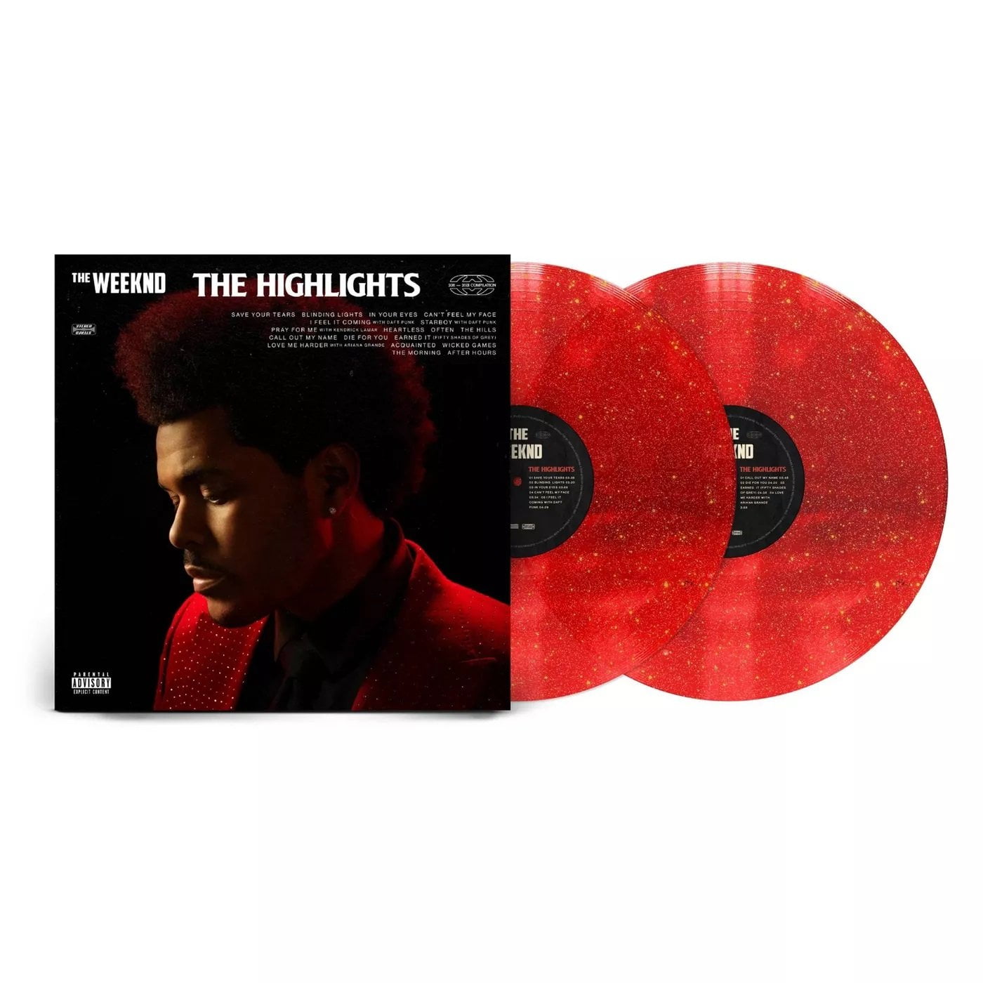 The Weeknd - The Highlights Album, Exclusive Red Sparkle Color Vinyl 2x ...