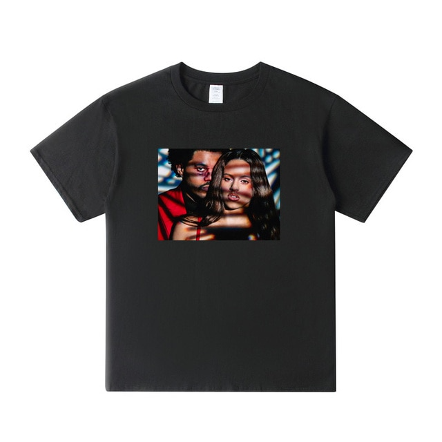 The! Weeknd!! and Ros.alia Blinding Lights Graphic For Fans Men Women ...