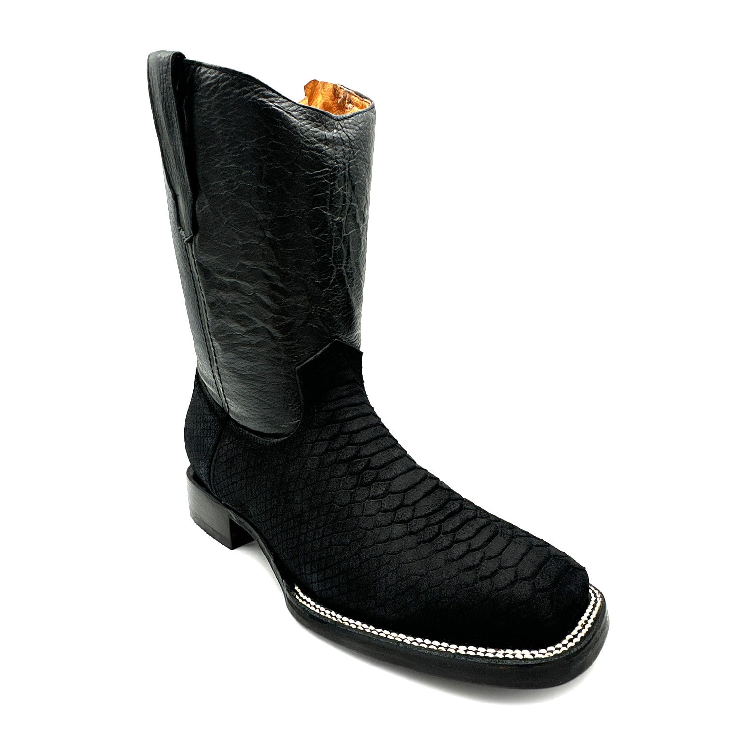 The Western Shops Men's Western Cowboy Boots – Square Toe, Genuine ...