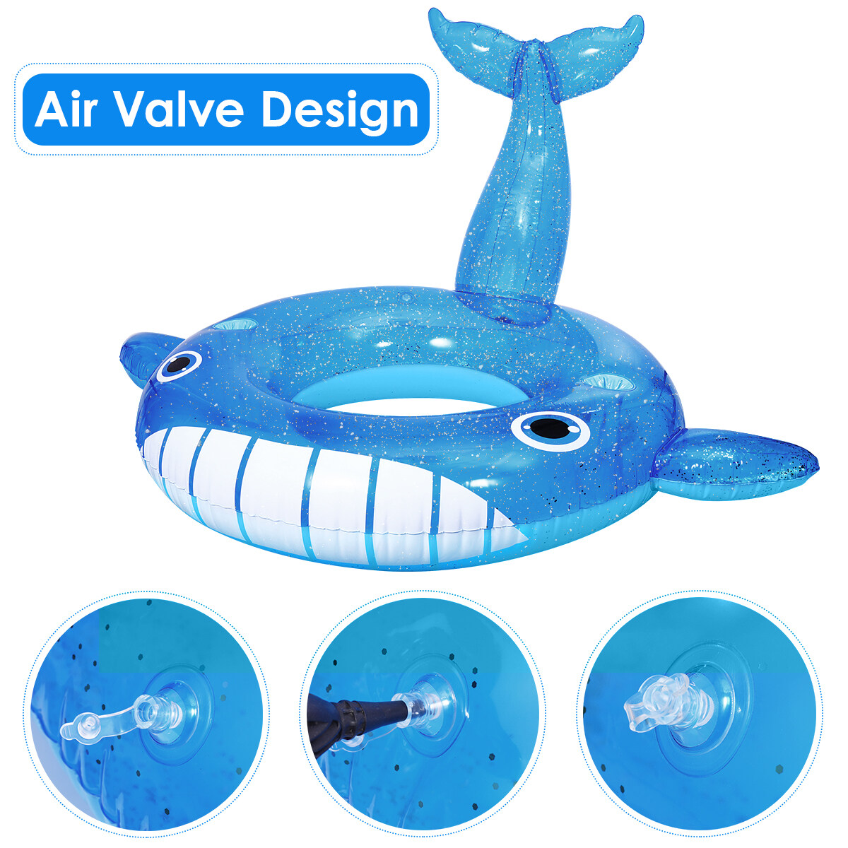 The Whale Swimming Ring Inflatable Pool Float Inflatable Swim Ring Swim ...