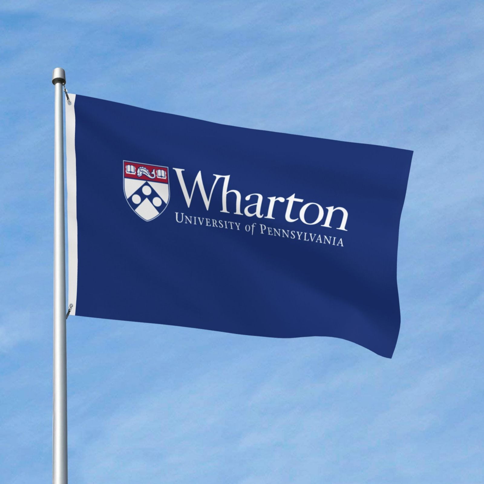 The Wharton School Logo 3x5 Ft Flag Double Sided Indoor Outdoor Double ...