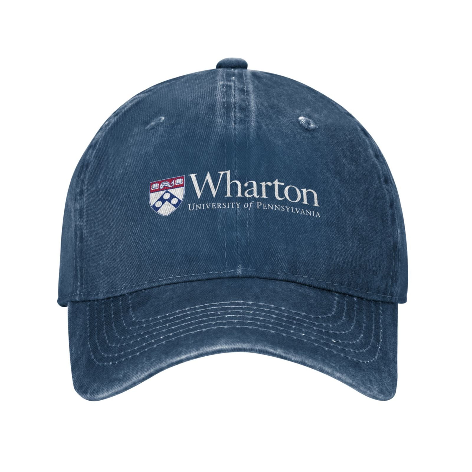 The Wharton School Logo Hat Adult Adjustable Classic Washed Casquette ...
