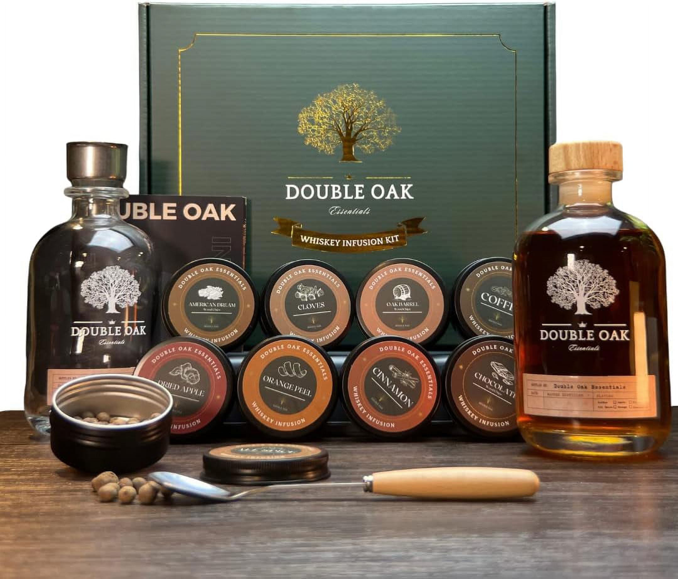 The Whiskey Infusion Kit by Double Oak - 6 Different Flavors to Infuse ...