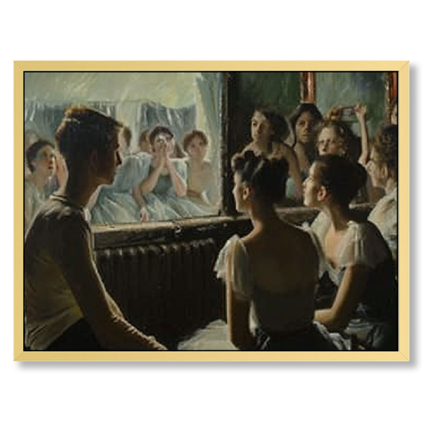 The White By Everett Shinn Poster Picture Art Print Canvas Wall Art ...