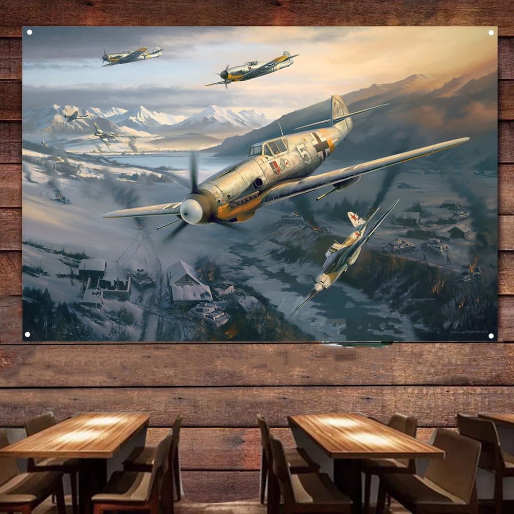 The White Eagle Fighter Jet Poster Home Decor Banners & Flags, Aviation ...