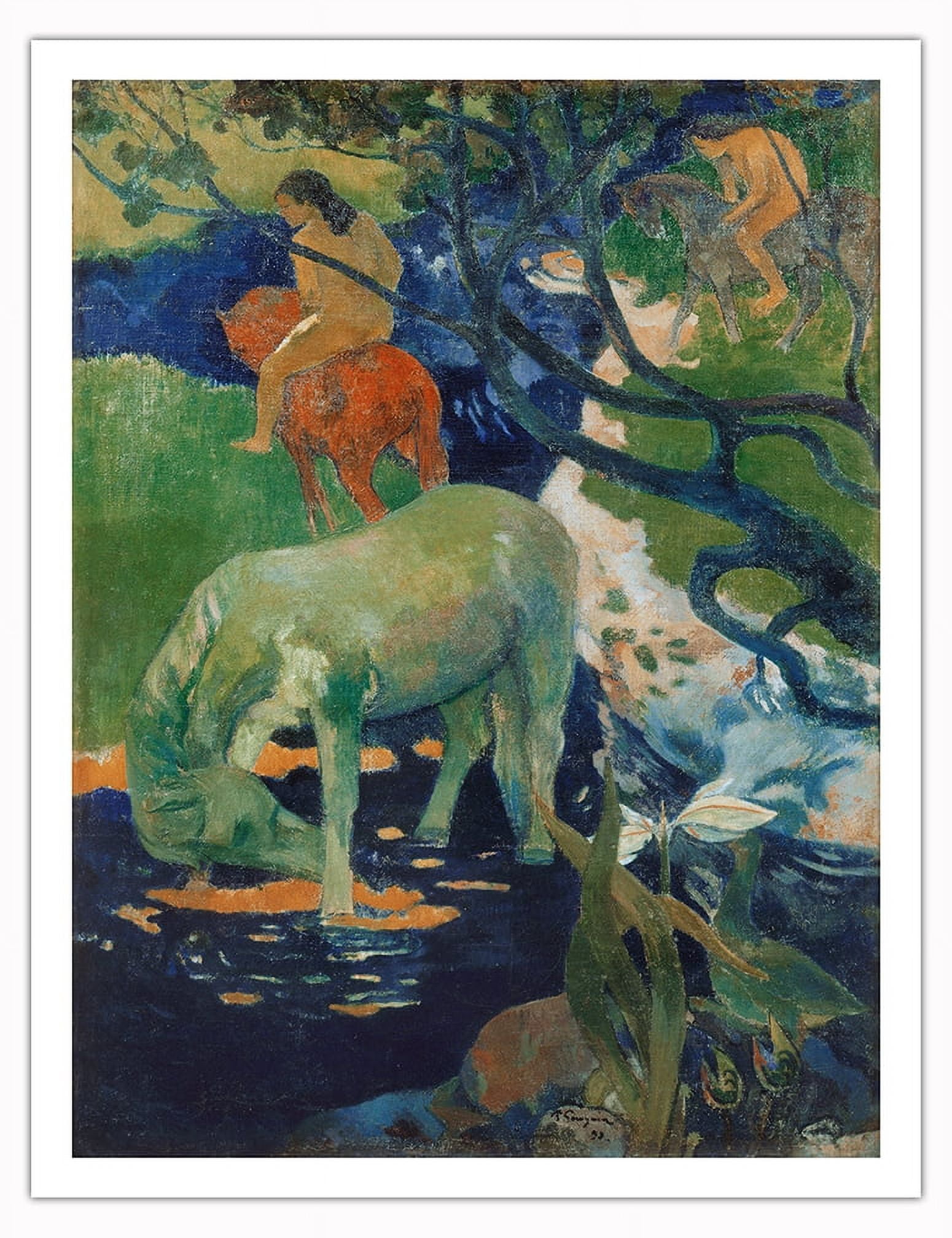 The White Horse (Le Cheval Blanc) - From an Original Color Painting by ...