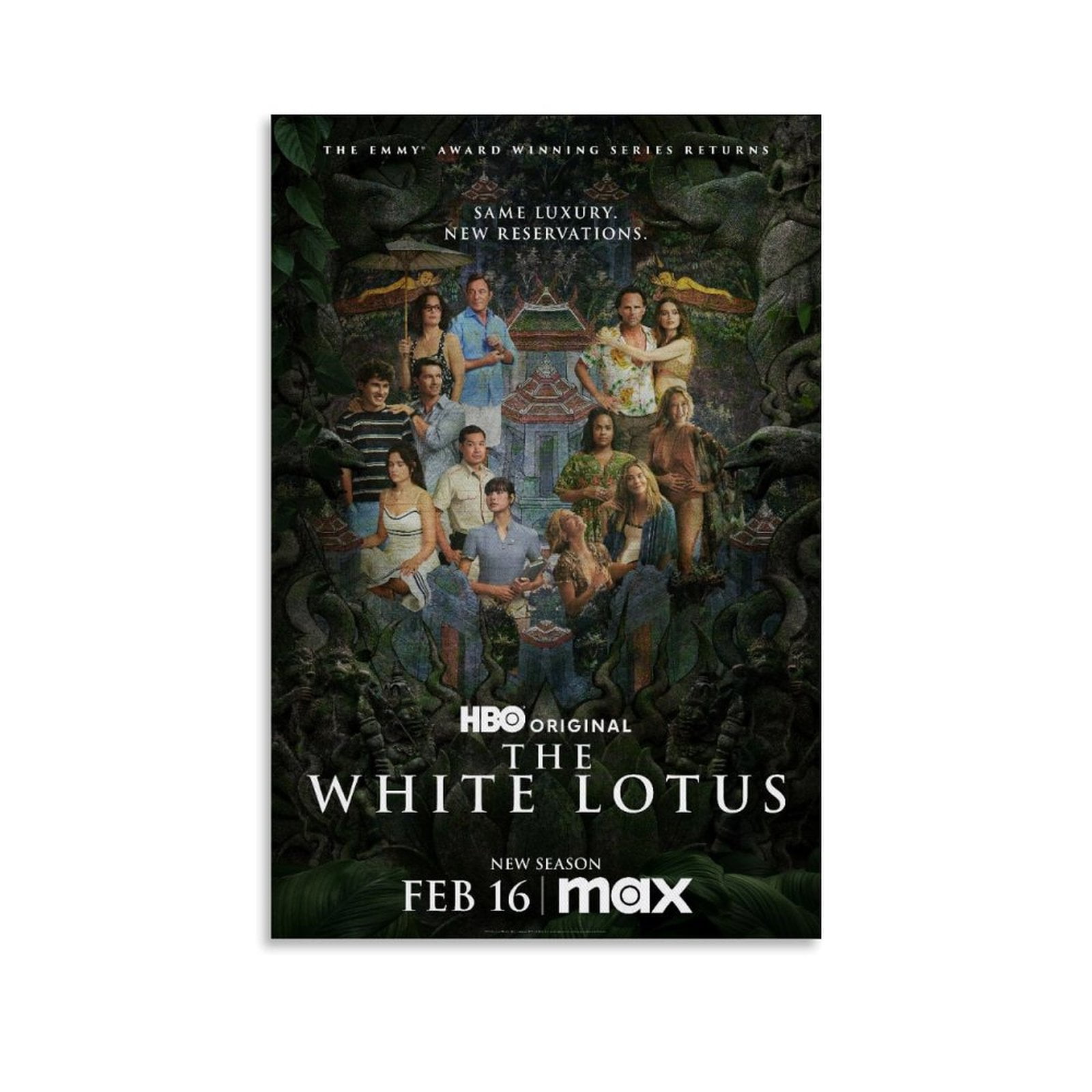 The White Lotus Poster Canvas Wall Art Living Room Posters for Bedroom ...