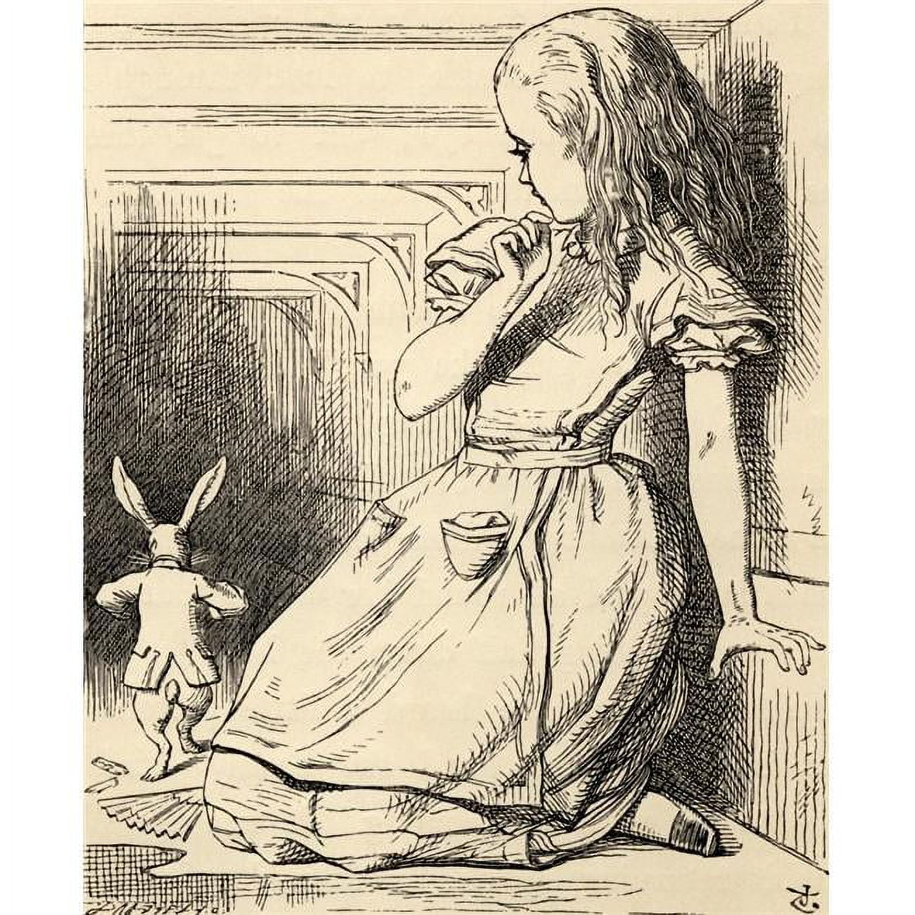 The White Rabbit Is Late Illustration by John Tenniel From The Book ...