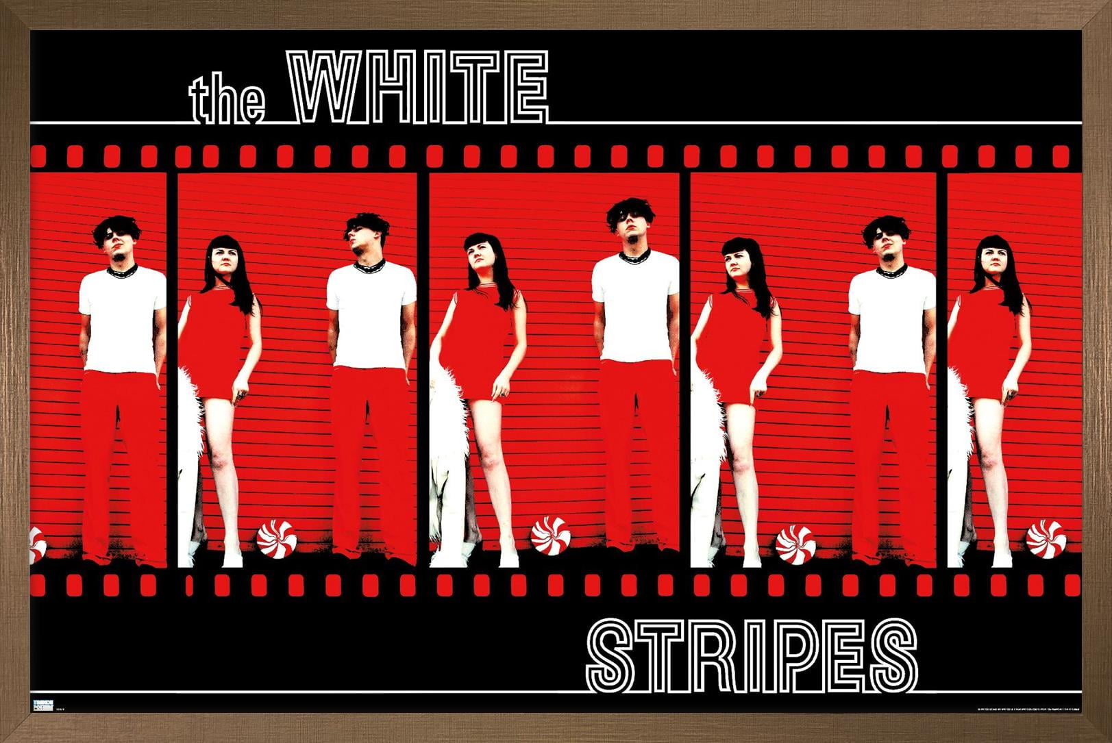 The White Stripes - Film Strip Wall Poster, 22.375" x 34" Framed ...