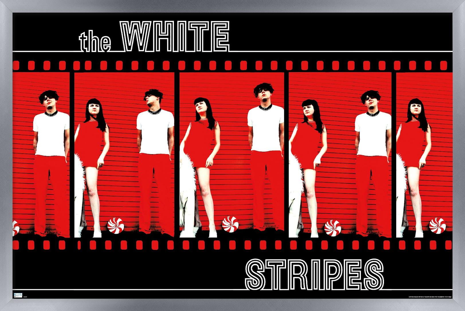 The White Stripes - Film Strip Wall Poster, 22.375" x 34" Framed ...