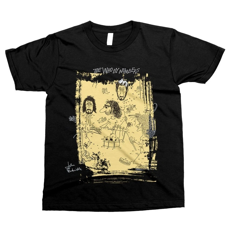 The Who By Numbers T-Shirt - album cover art british rock band 60's ...