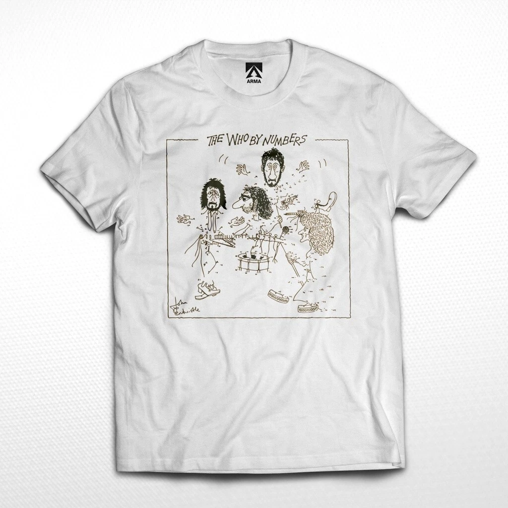 The Who By Numbers T-Shirt - album cover art british rock band 60's ...