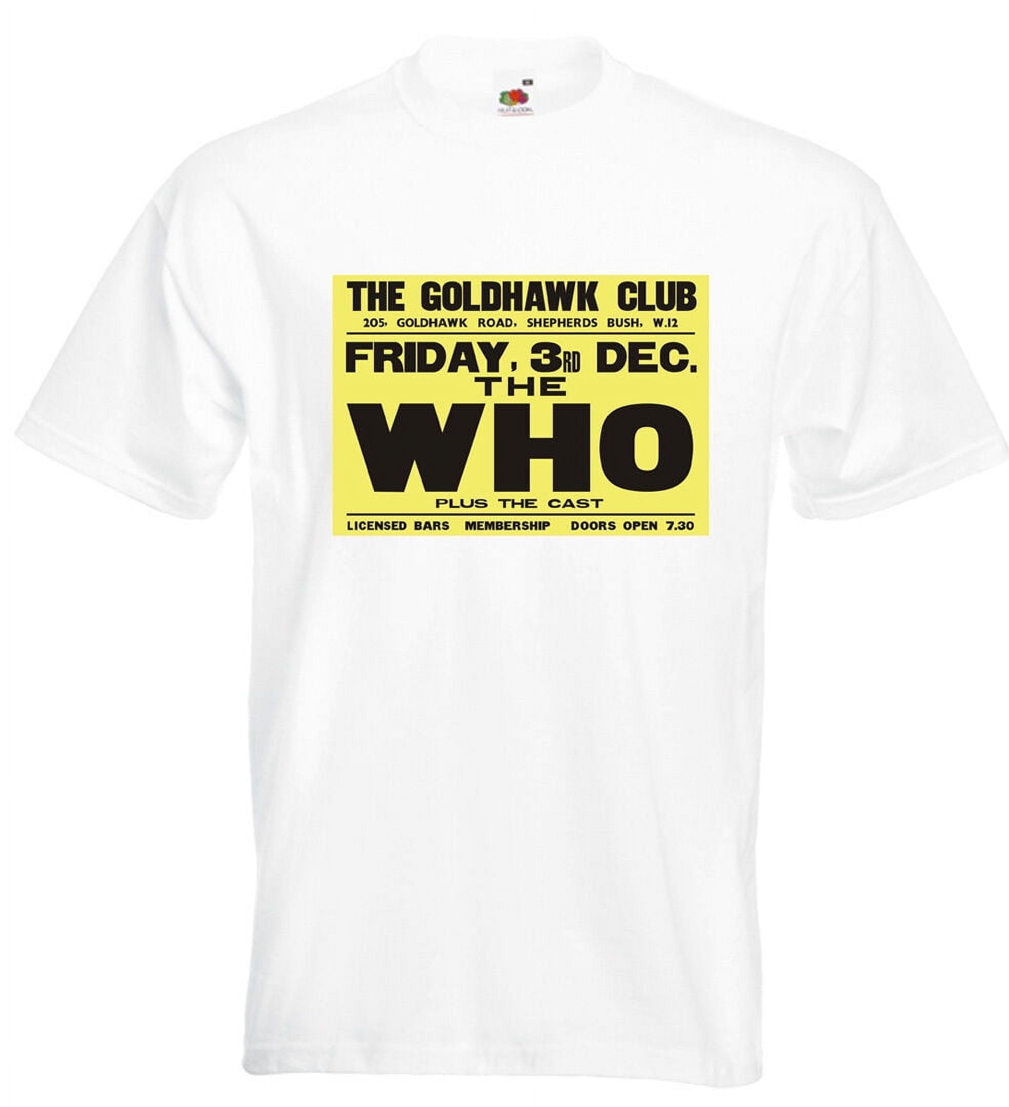 The Who Concert Poster T Shirt Goldhawk Club Pete Townshend Roger ...