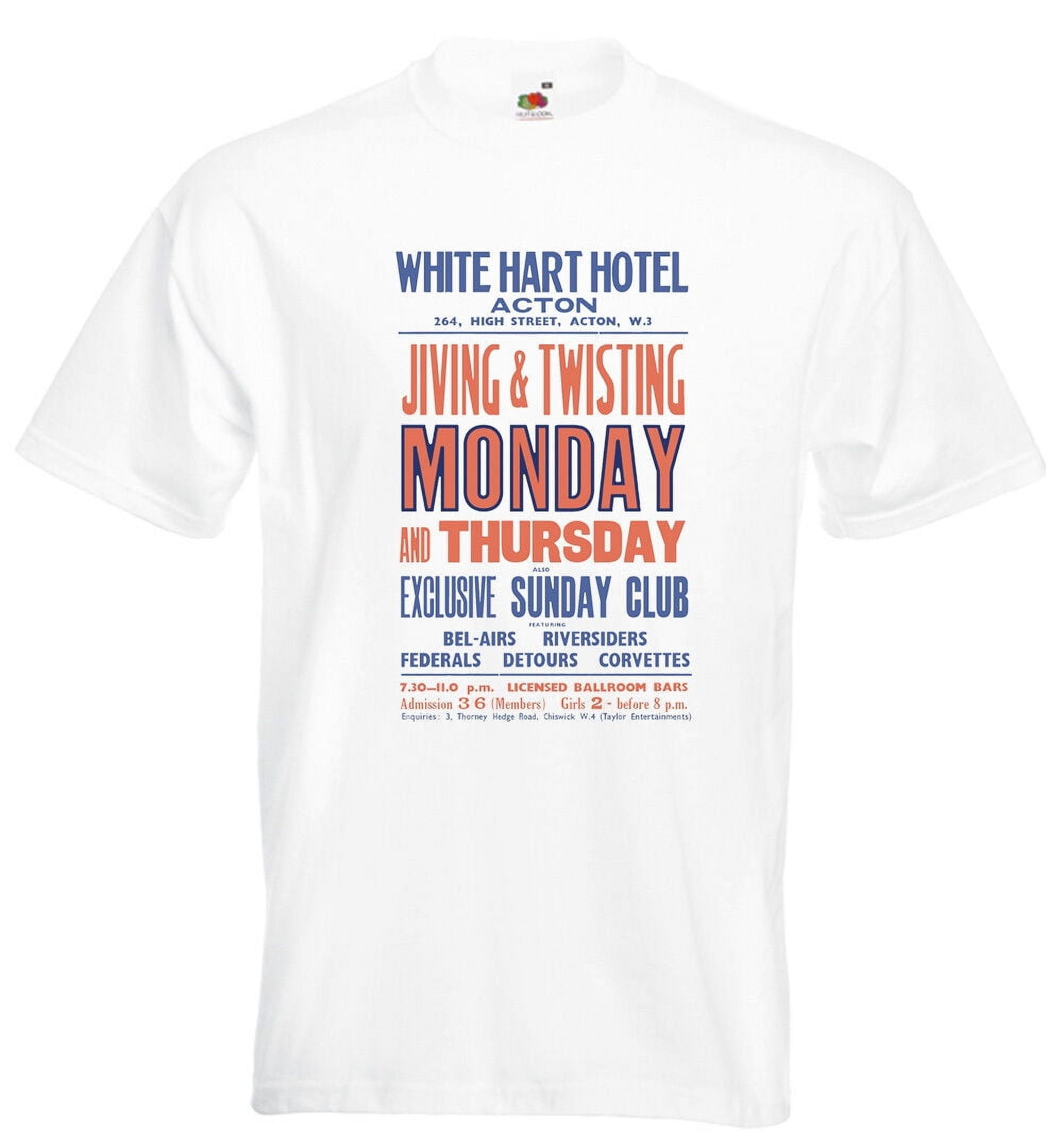 The Who Detours T Shirt White Hart Hotel Acton Pete Townshend Roger ...