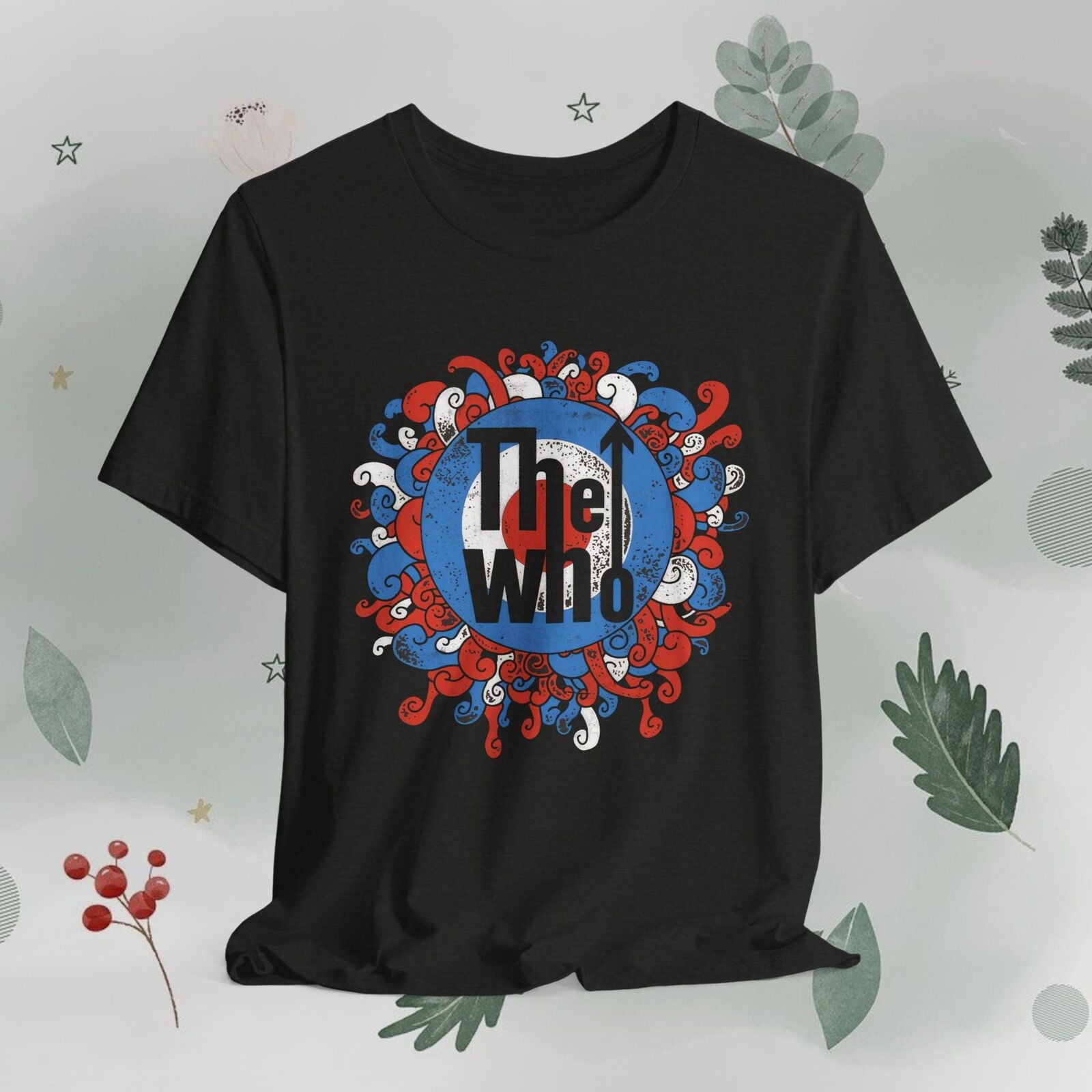 The Who Fan Made T-shirt, Classic Rock, Roger Daltrey, Keith Moon,Pete ...