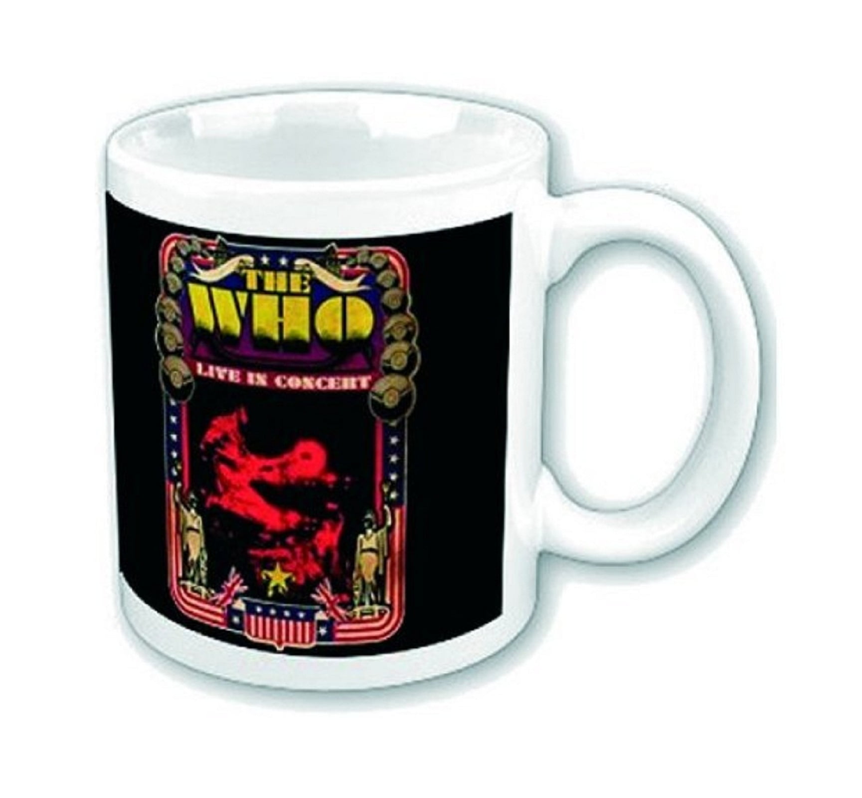 The Who Mug Live in Concert USA Band Logo new official Boxed white ...