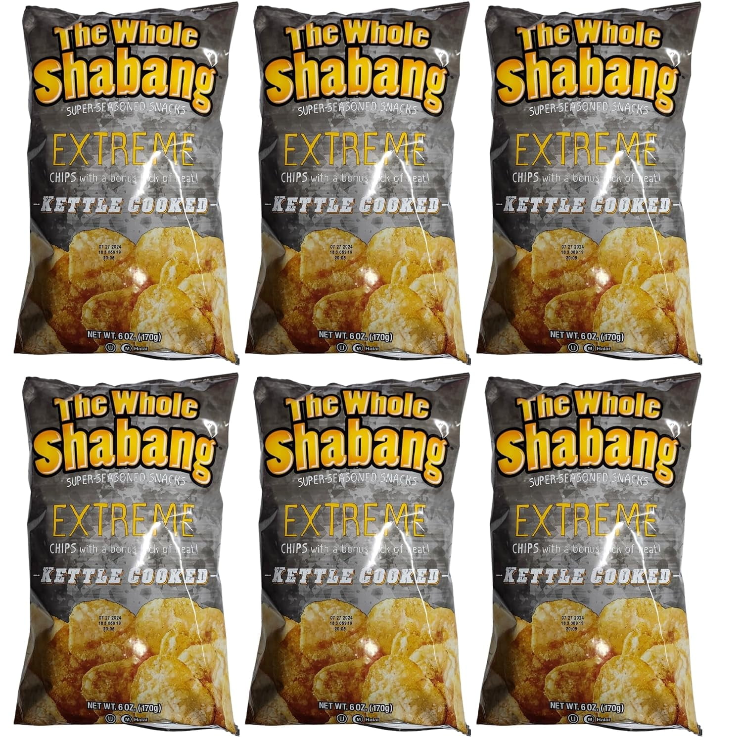 The Whole Shabang Kettle Extreme Chips (6 Pack) - Walmart.com
