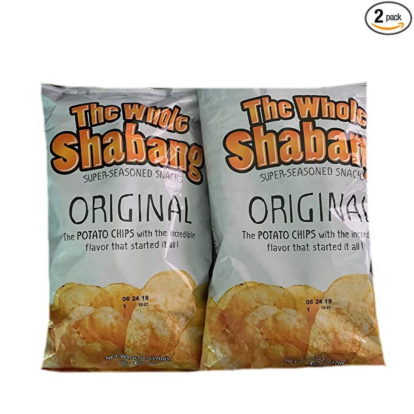The Whole Shabang Original Potato Chips | 6 oz Bags | Pack of 2 ...