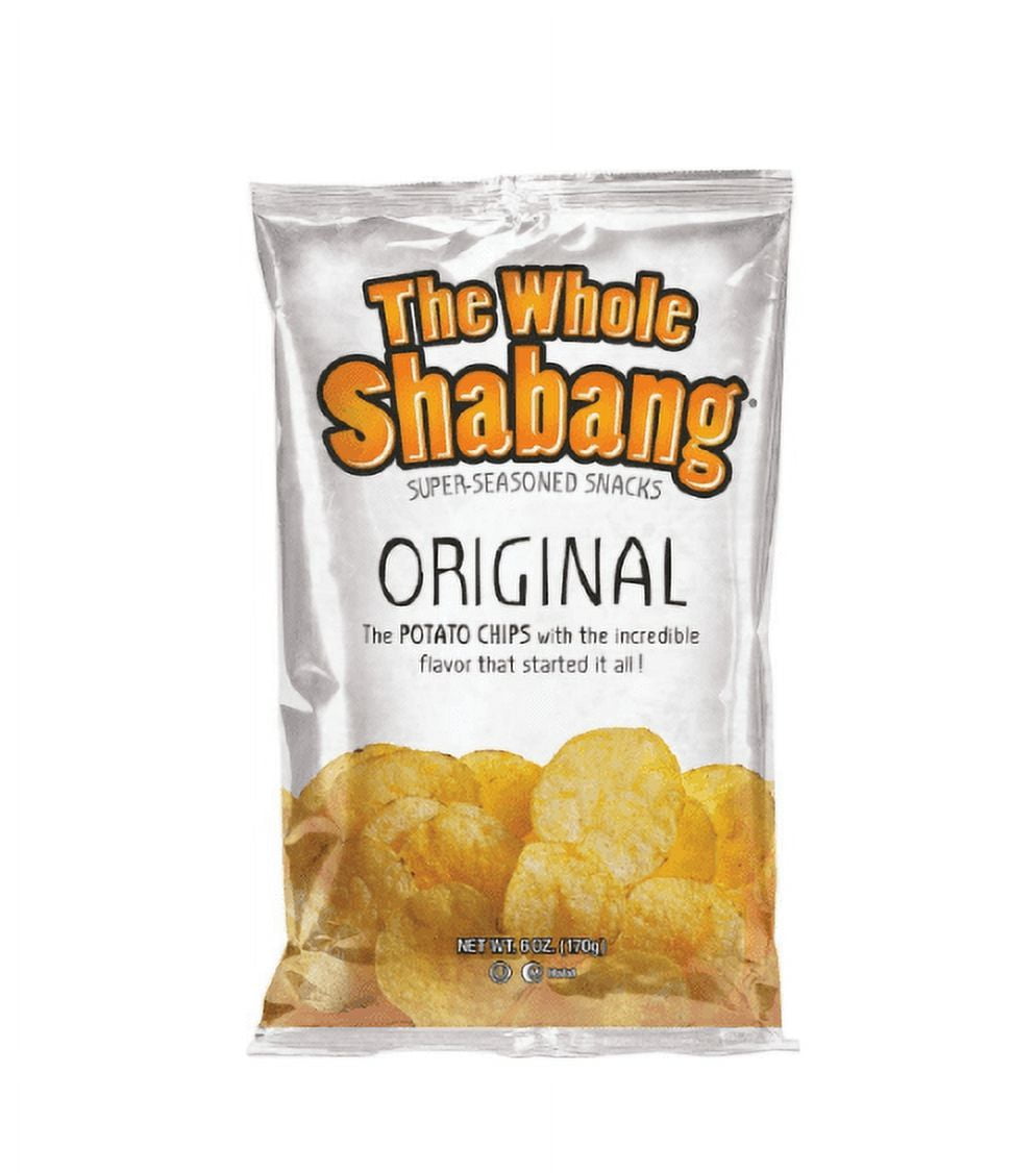 The Whole Shabang Original Potato Chips by Moon Lodge - Case of 16, 6oz ...