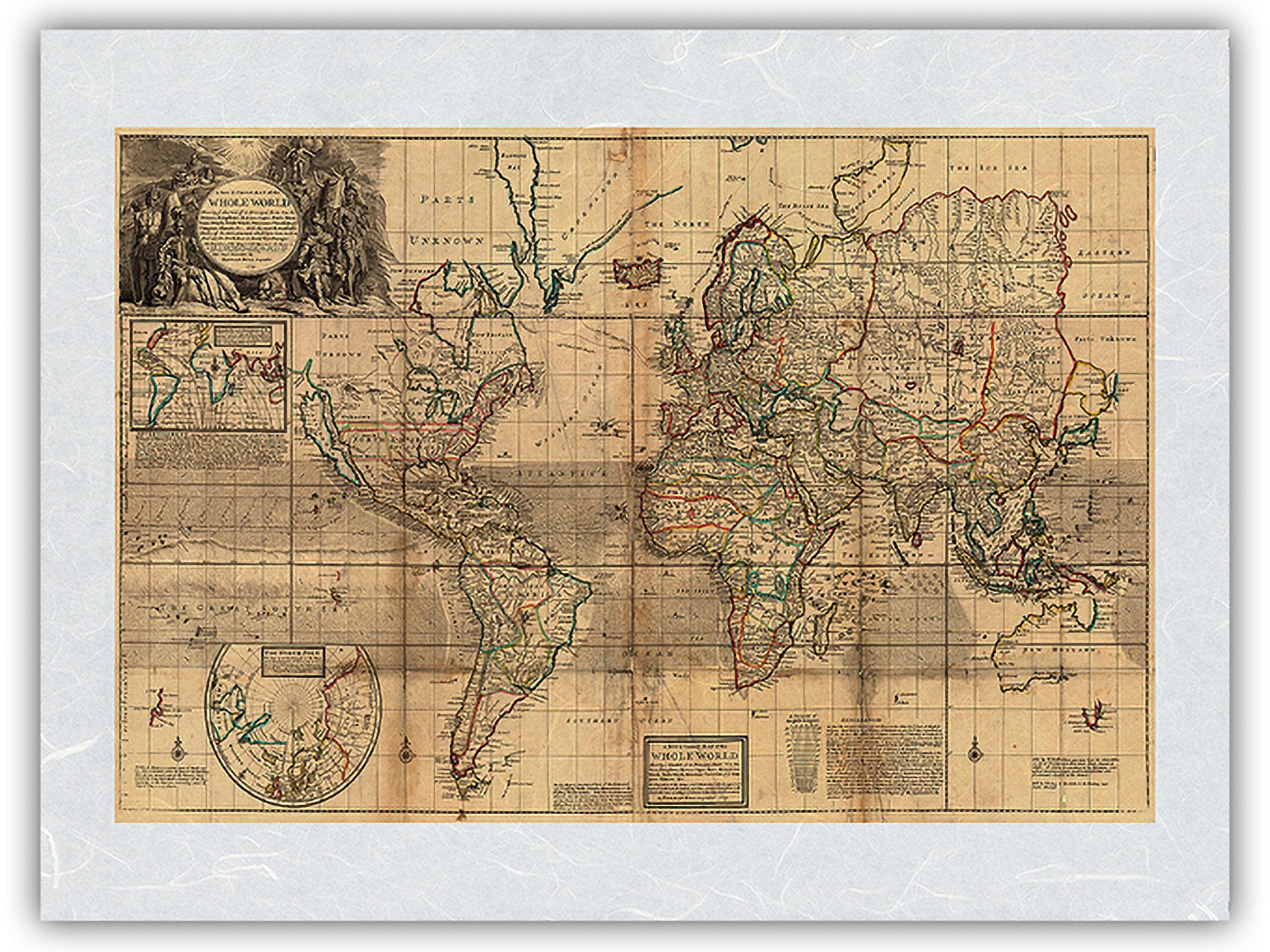 The Whole World Map - Britain’s Possessions in North America - Vintage ...