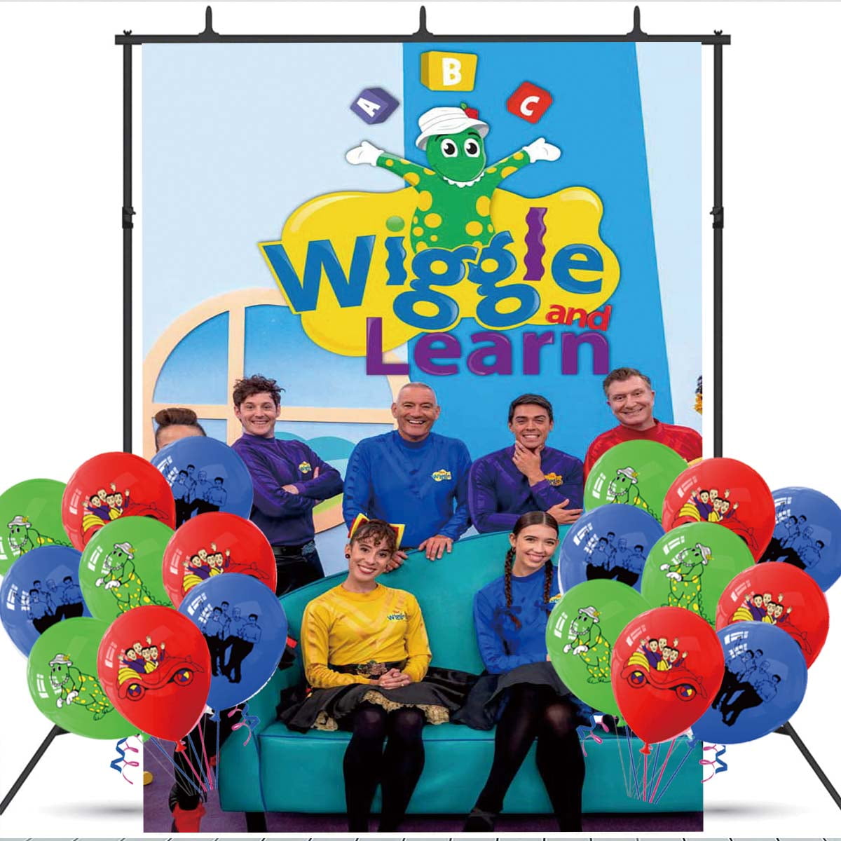The Wiggles Birthday Balloons Party Supplies Banner Backdrop Background ...