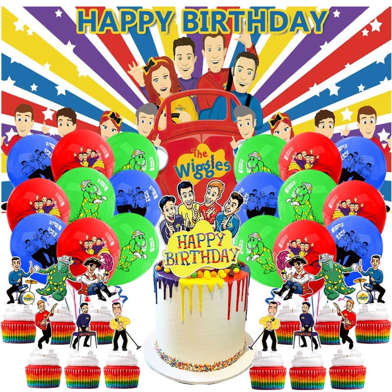 The Wiggles Latex Balloons Party Supplies Decor Banner Backdrop Kit ...