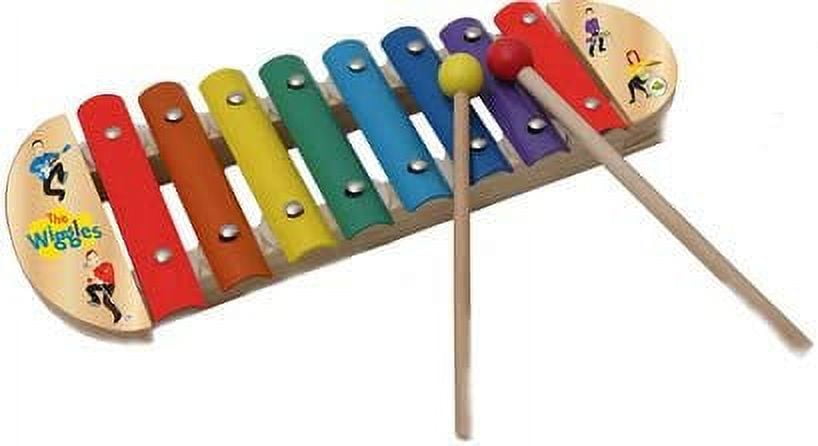 The Wiggles Wooden Xylophone With Tuned Metal Keys For Authentic Sound ...