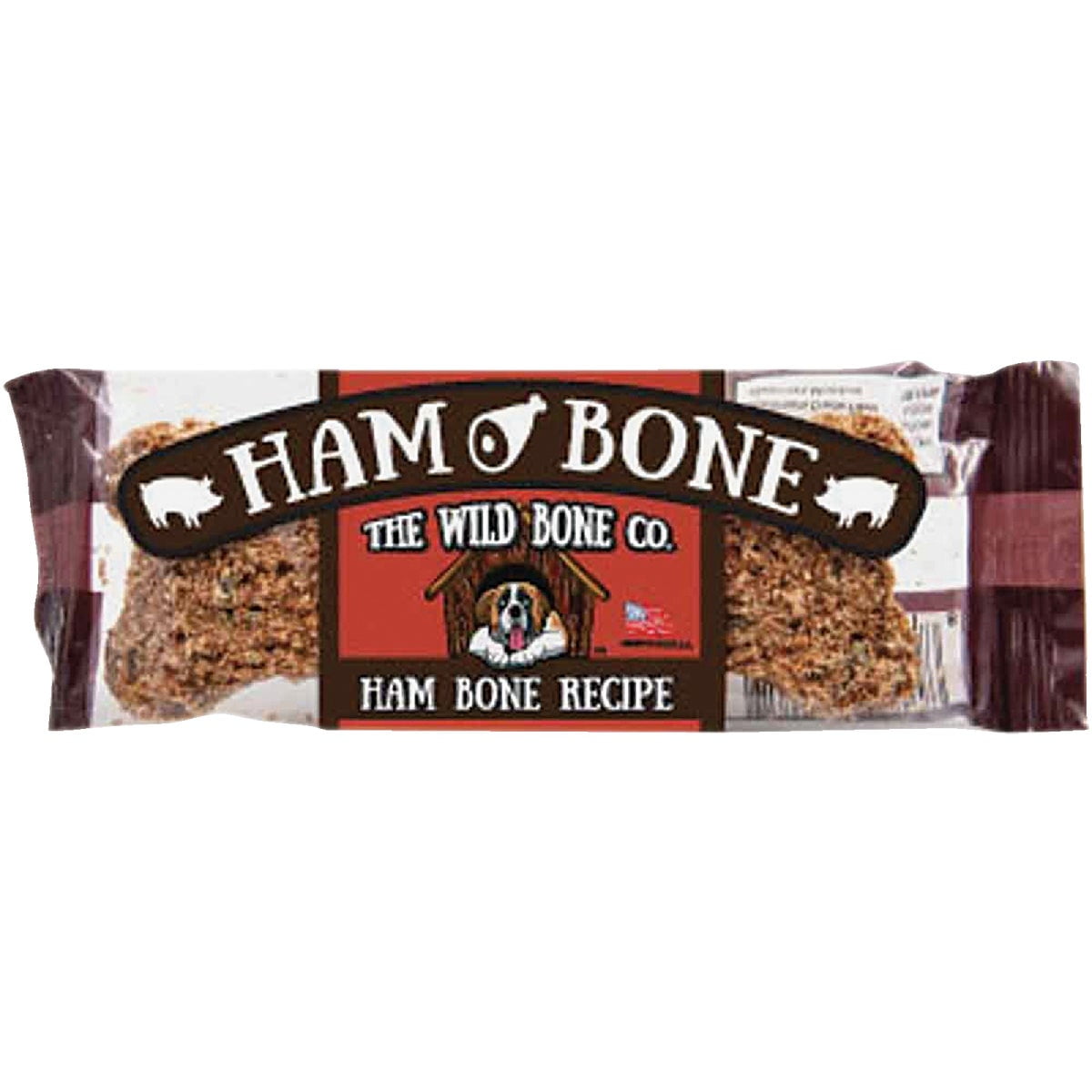 The Wild Bone Company Natural Ham Bone Dog Treat, Pack of 24 - Walmart.com