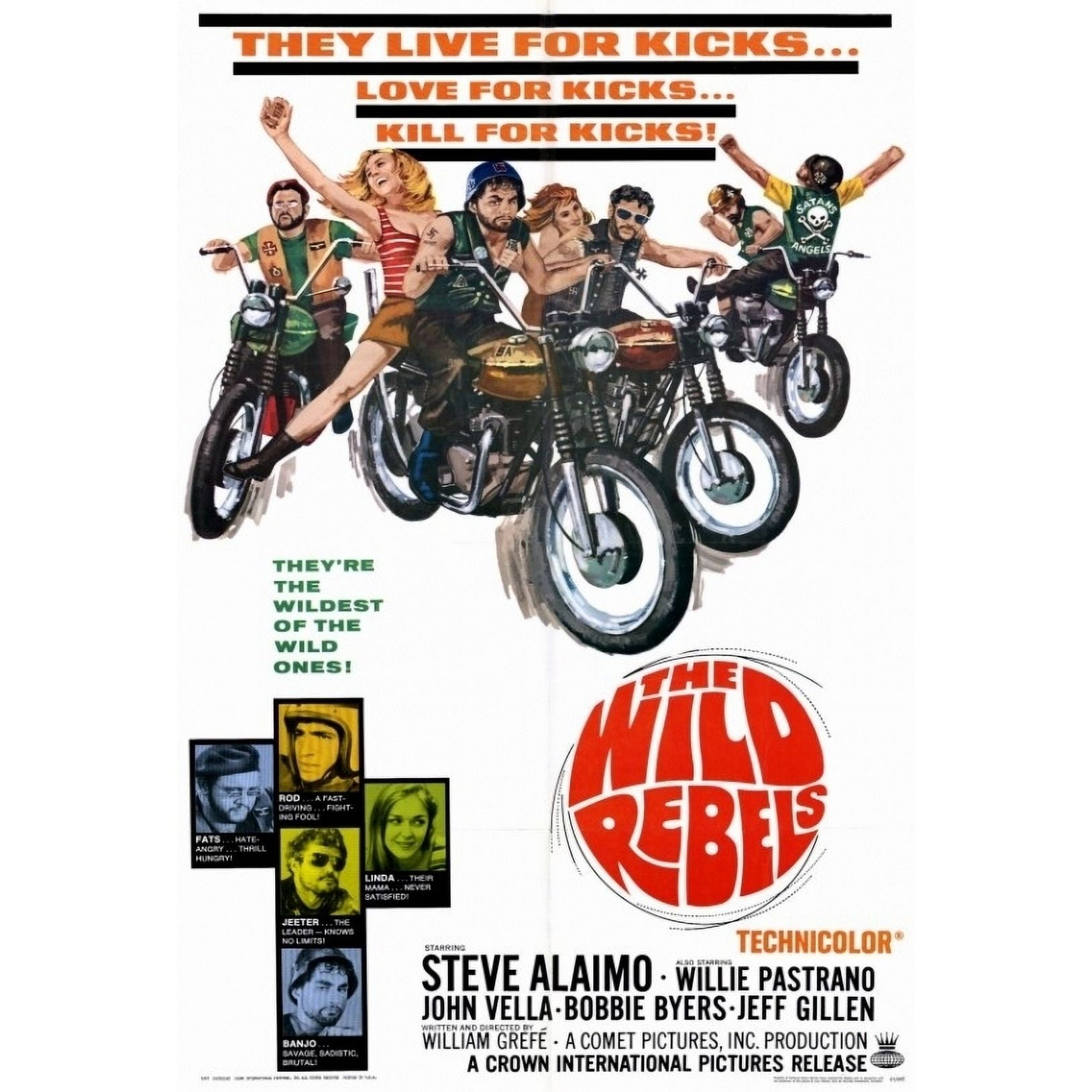 The Wild Rebels Movie Poster Print (27 x 40) - Walmart.com