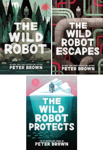 Peter Brown, The Wild Robot 3 Book Series, Hardcover Collection, ISBNs ...