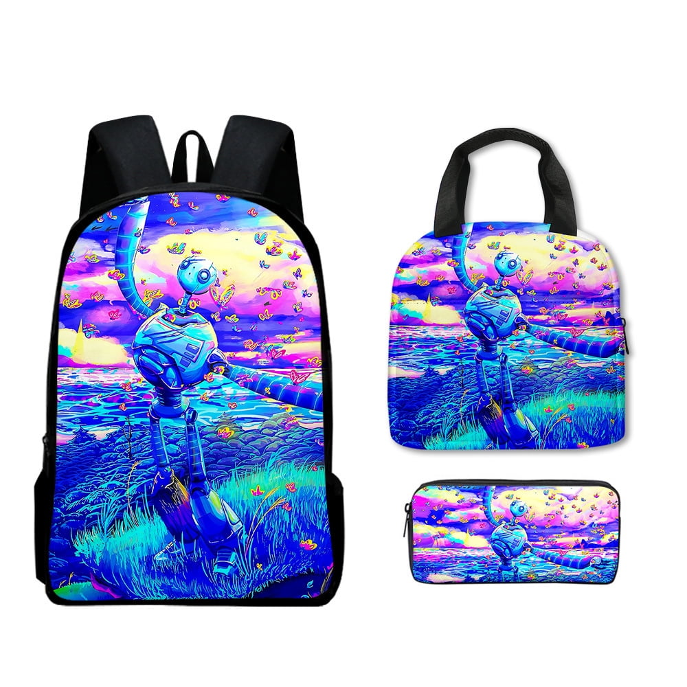 The Wild Robot Anime Travel Backpack for Teens/Womens/Mens/ Casual ...