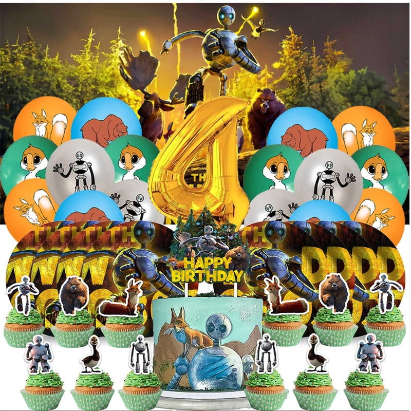 The Wild Robot Balloons Party Supplies 4th Decor Tableware Birthday ...
