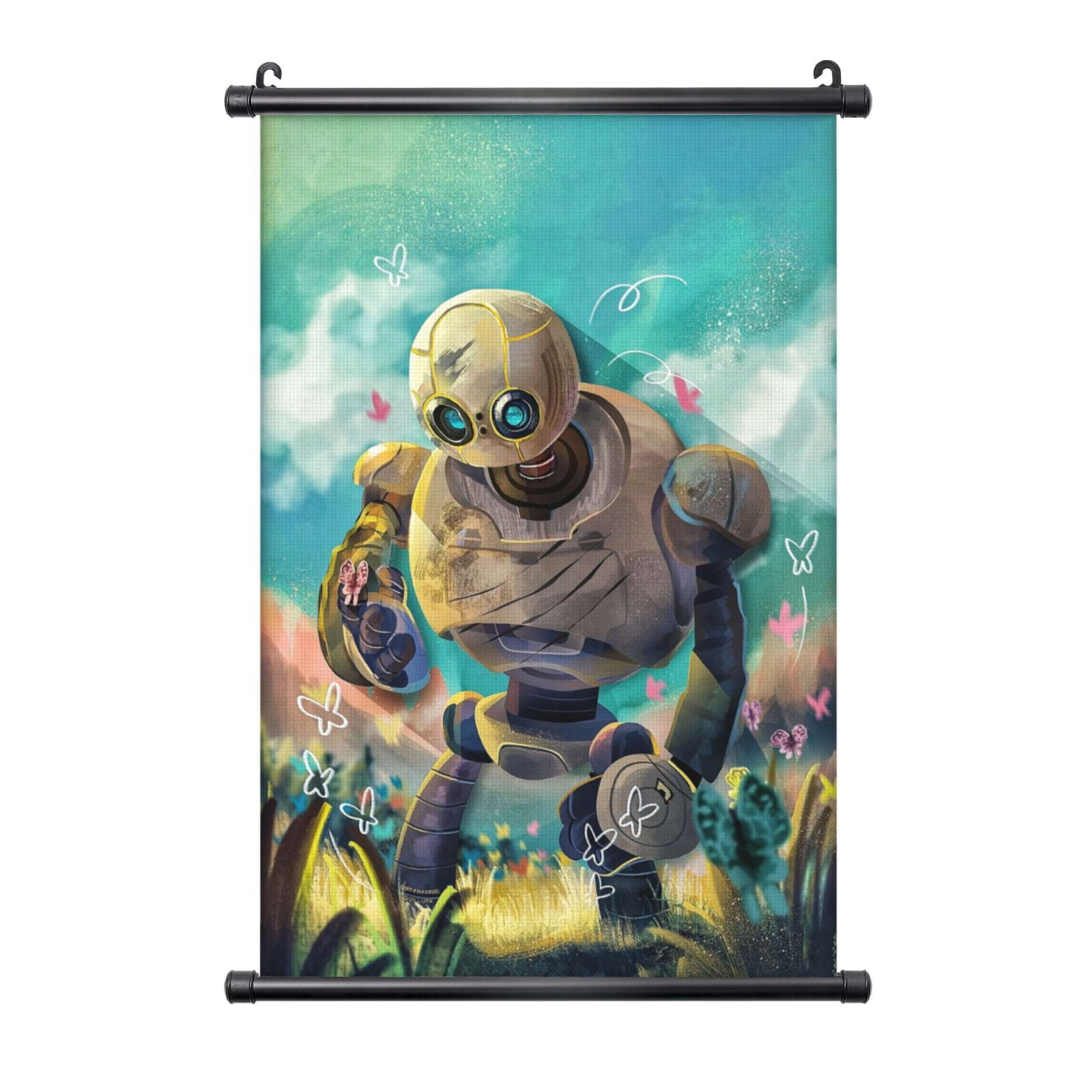The Wild Robot Hanging Poster, Black Plastic Shaft Wall Hanging Posters ...