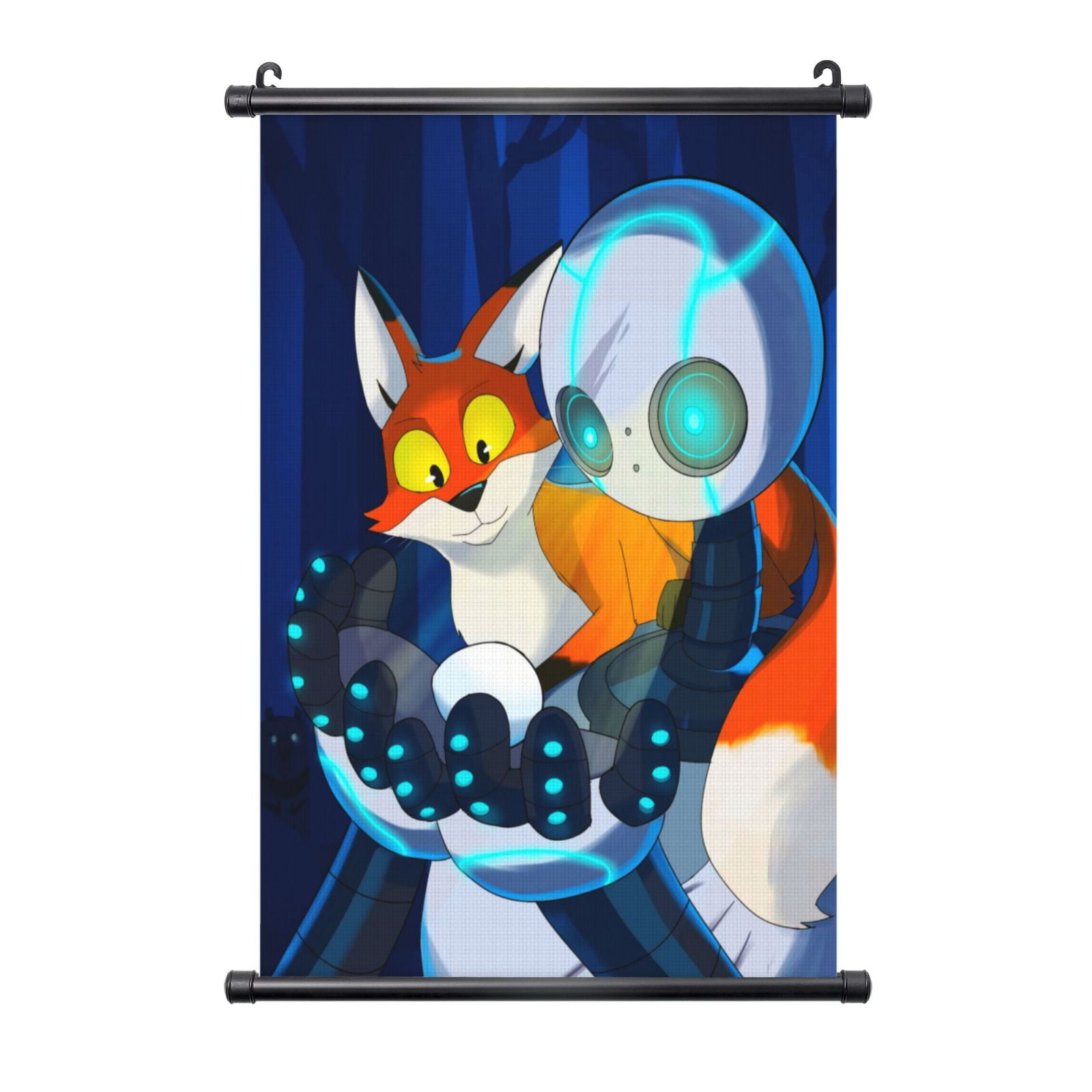 The Wild Robot Hanging Poster, Black Plastic Shaft Wall Hanging Posters ...