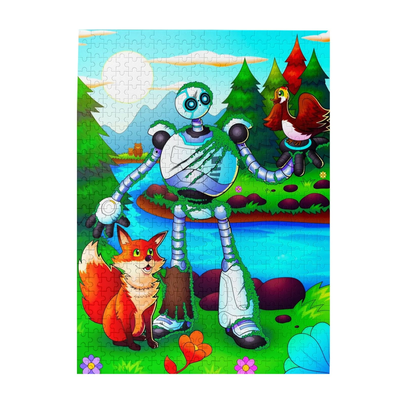 The Wild Robot Jigsaw Puzzles 300 500 1000 Piece Colorful Educational ...