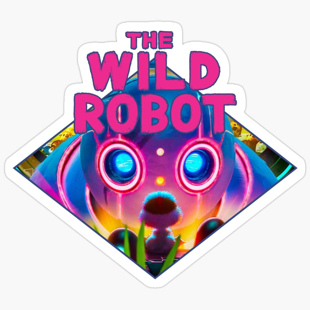 The Wild Robot Neon Sticker Phone Decal Water Bottle Stickers Car ...