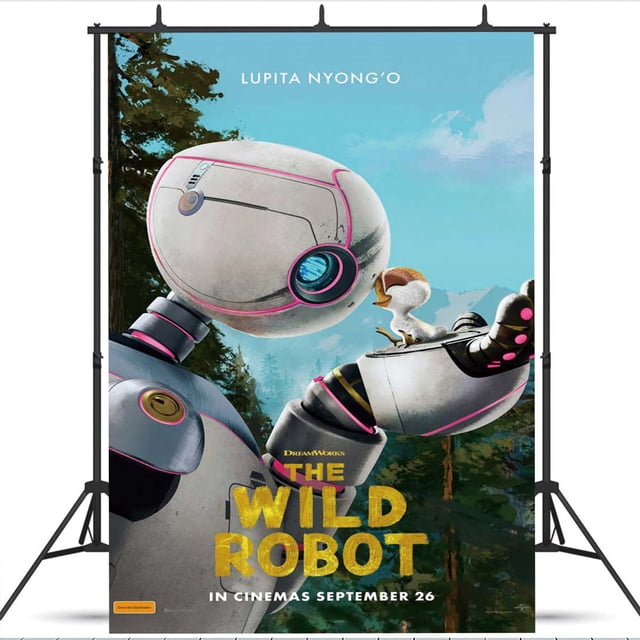 The Wild Robot Taspestry Wall Decor Birthday Banner Backdrop Background ...