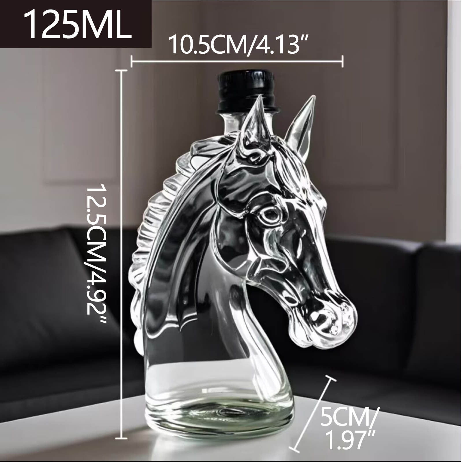 The Wine Savant Horse Derby Decanter for Bourbon, Whiskey, Scotch ...
