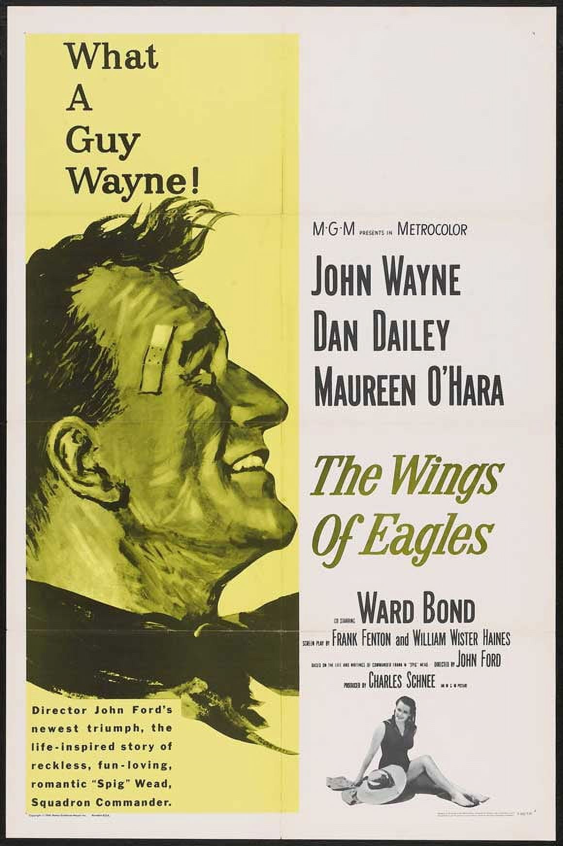 The Wings of Eagles - movie POSTER (Style B) (27" x 40") (1957 ...