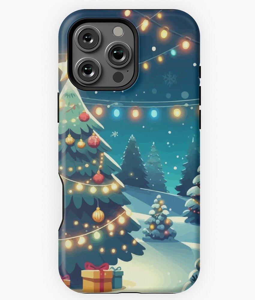 The Winter Charm of The Christmas Tree Phone Case for iPhone 16 15 14 ...