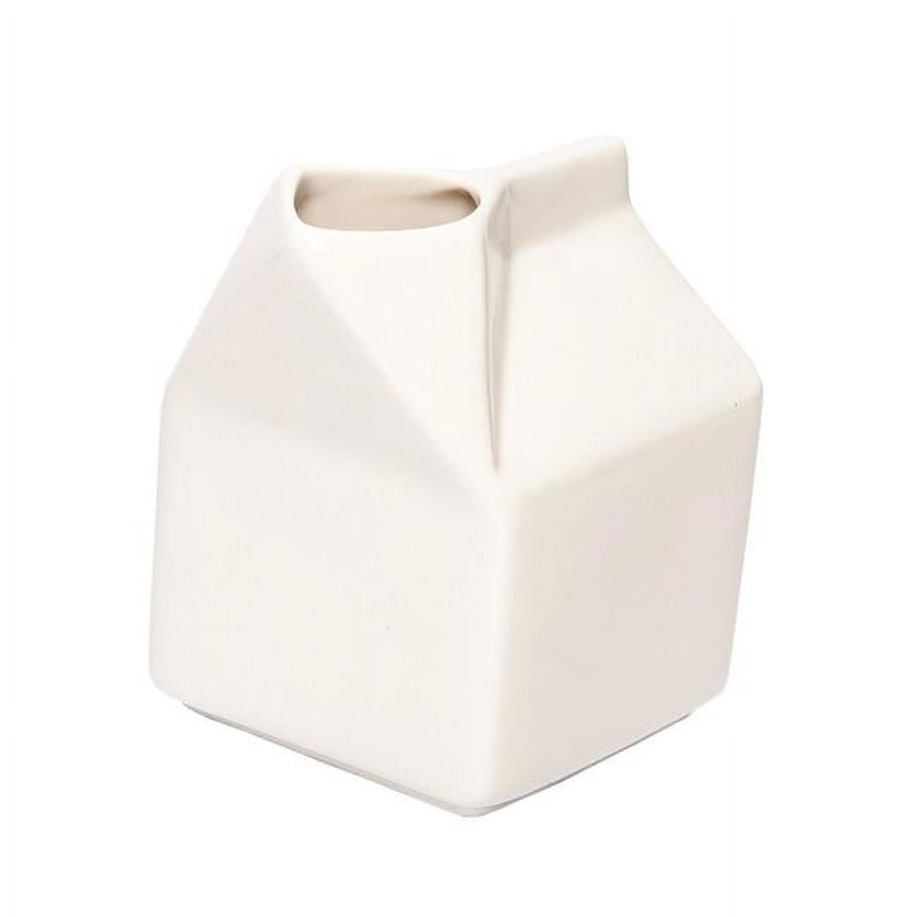 The Wisconsin 250 ml 8 oz Milk Carton - White - Walmart.com