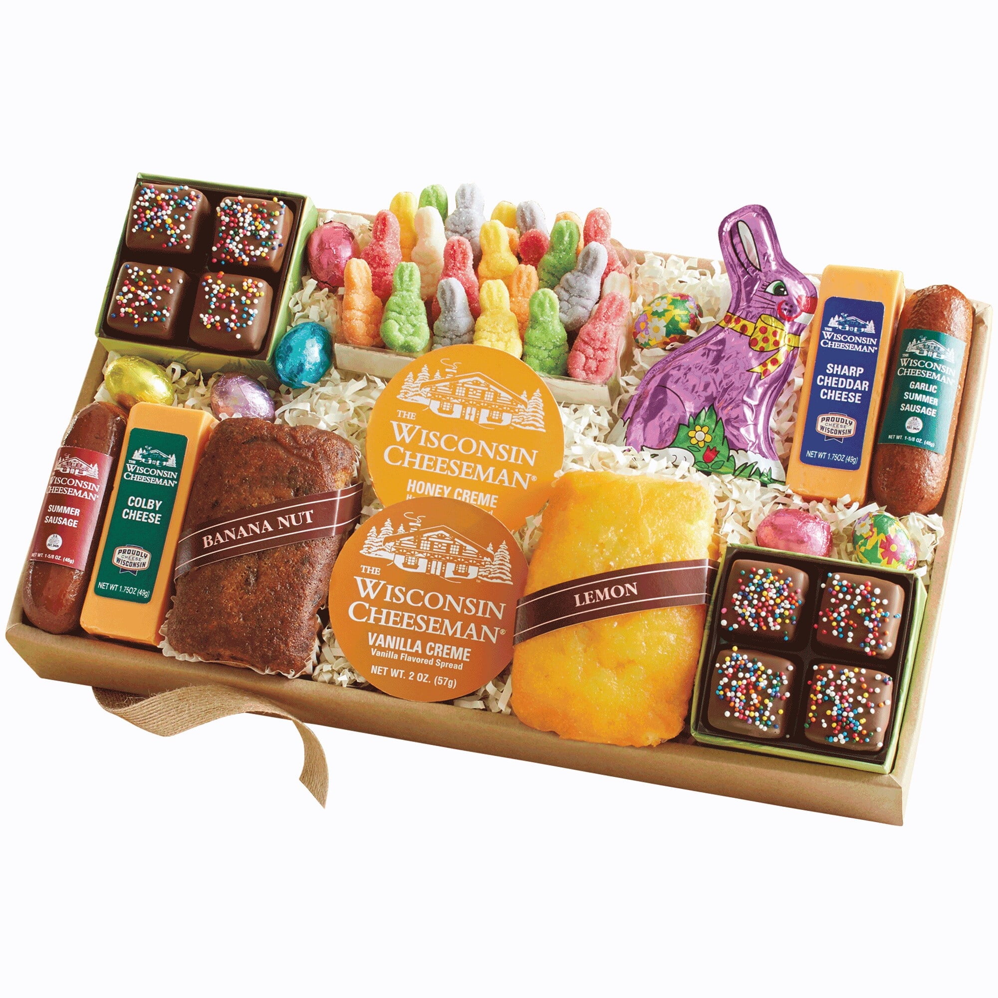 The Wisconsin Cheeseman Easter Snacking Gift Box - 1 lb. 12 oz. net wt ...