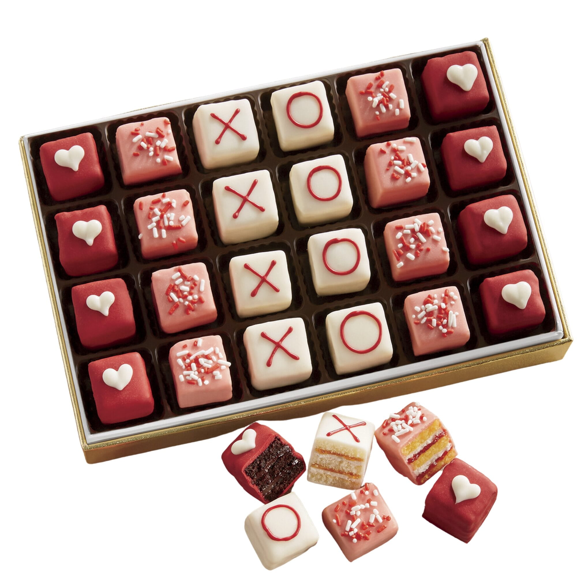 The Wisconsin Cheeseman Valentine Petits Fours - Premium Mini Layer ...