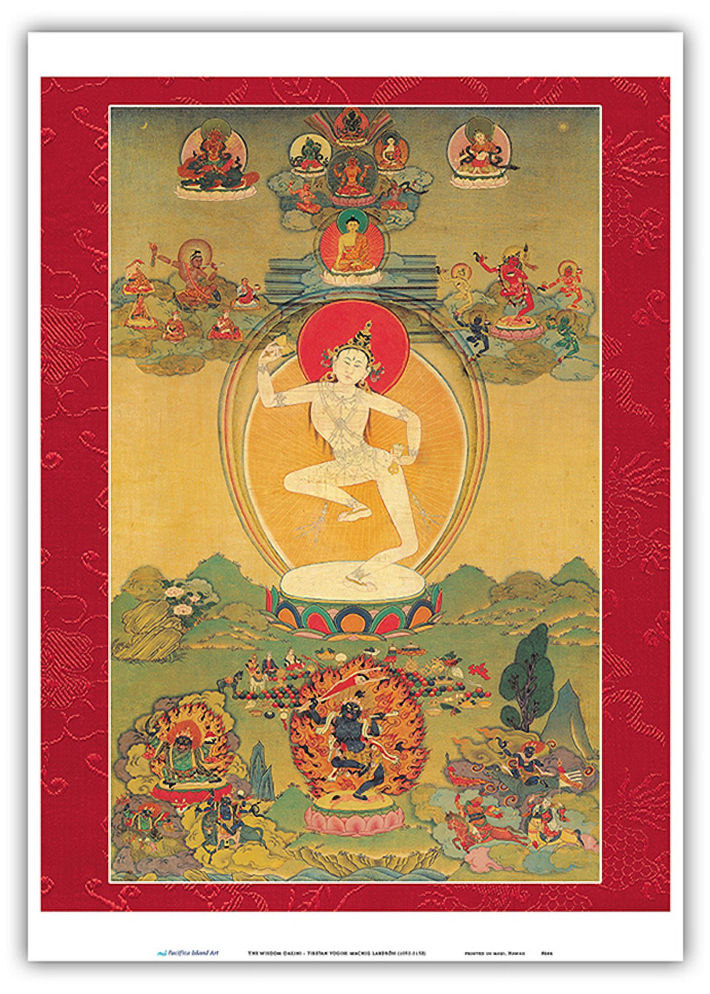 The Wisdom Dakini - Tibetan Yogini Machig Labdrön (1055-1153) - Vintage ...