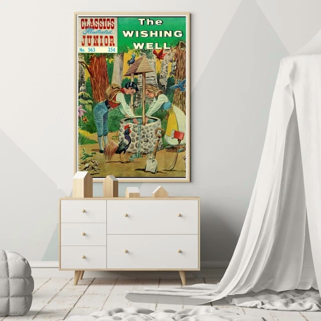 The Wishing Well Vintage Children'S Book Poster - 1969 - Classics ...
